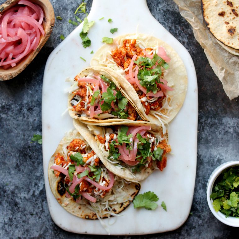 Chipotle Maple Cauliflower Tacos - Eat Figs, Not Pigs