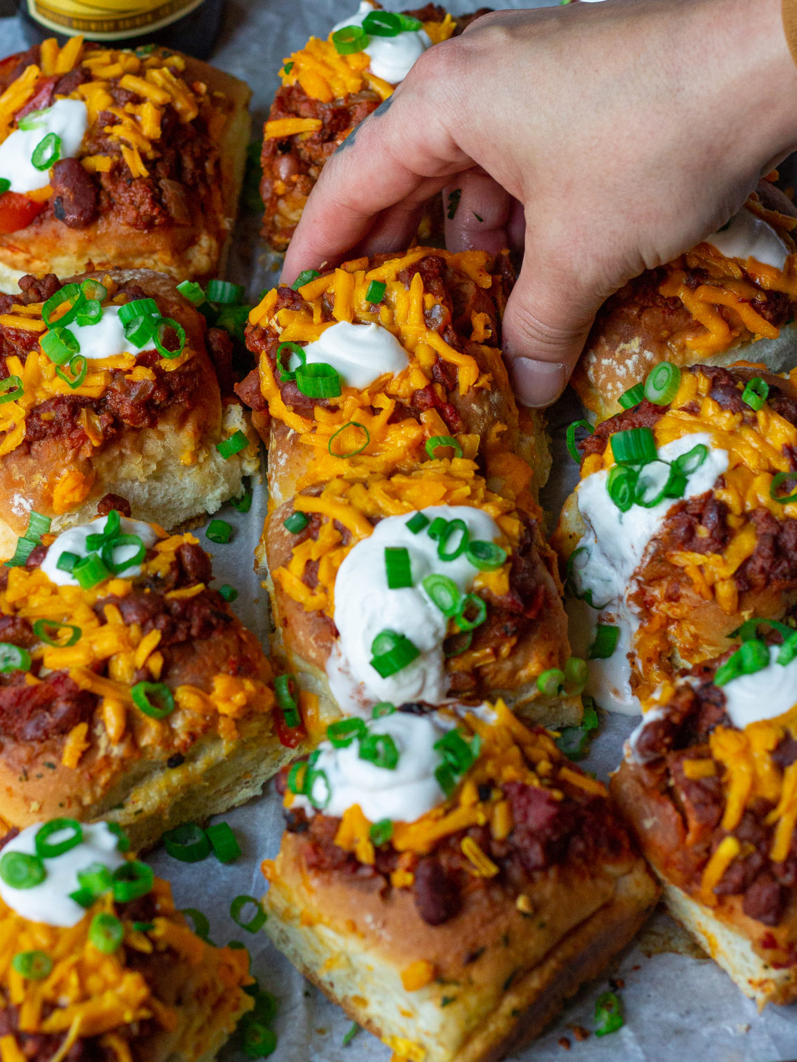 Mini Chili Cheese Dogs - Eat Figs, Not Pigs