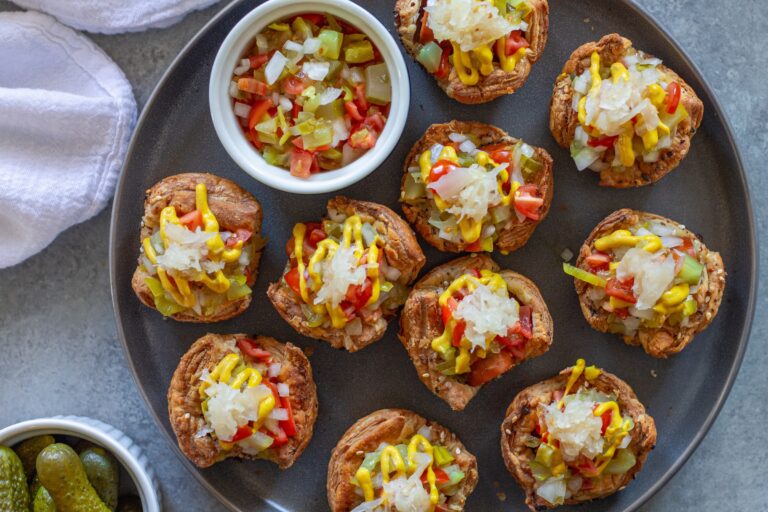 Mini Chicago Hot Dog Bites (Vegan) - Eat Figs, Not Pigs