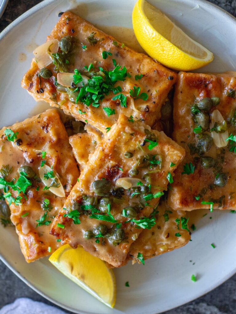 Tofu Piccata - Eat Figs, Not Pigs