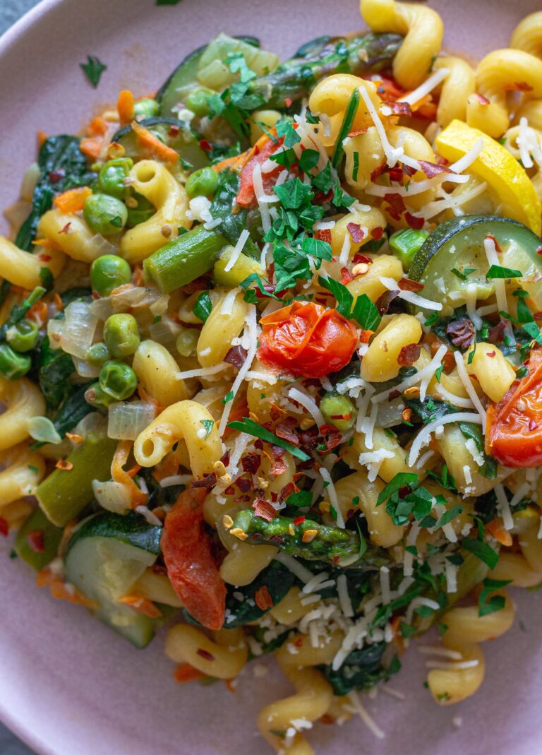 One Pot Pasta Primavera - Eat Figs, Not Pigs